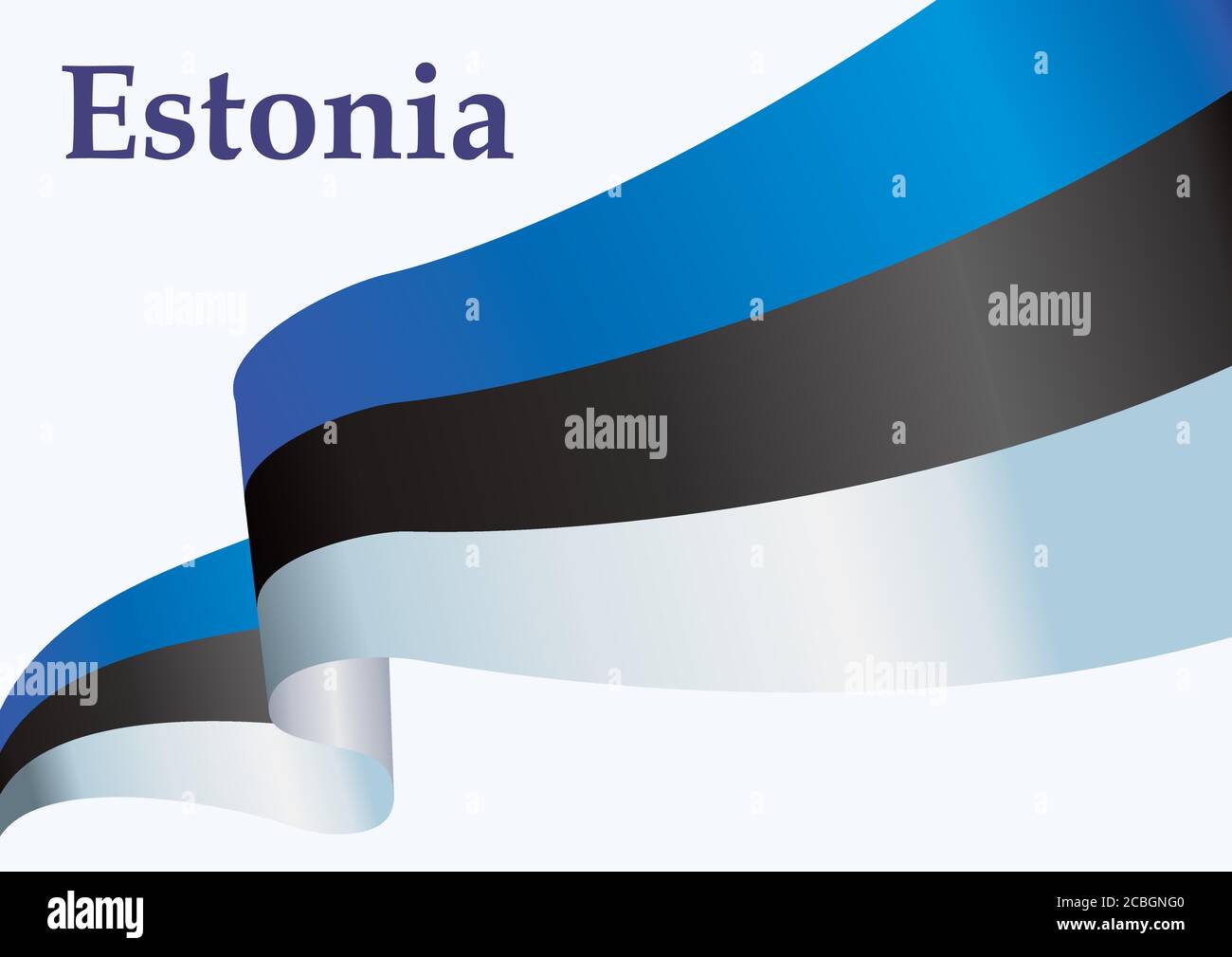 Flag of Estonia, Republic of Estonia. Template for award design, an ...