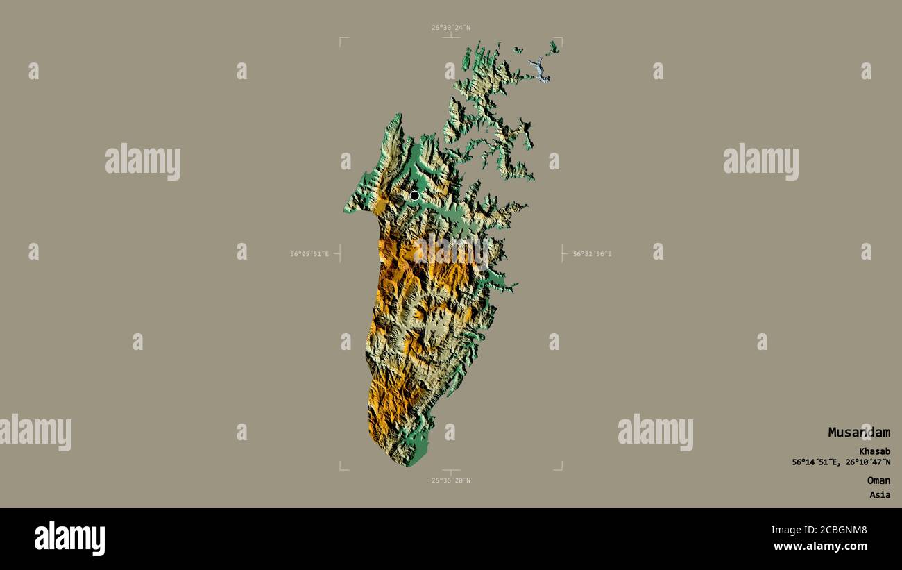 Map of musandam hi-res stock photography and images - Alamy