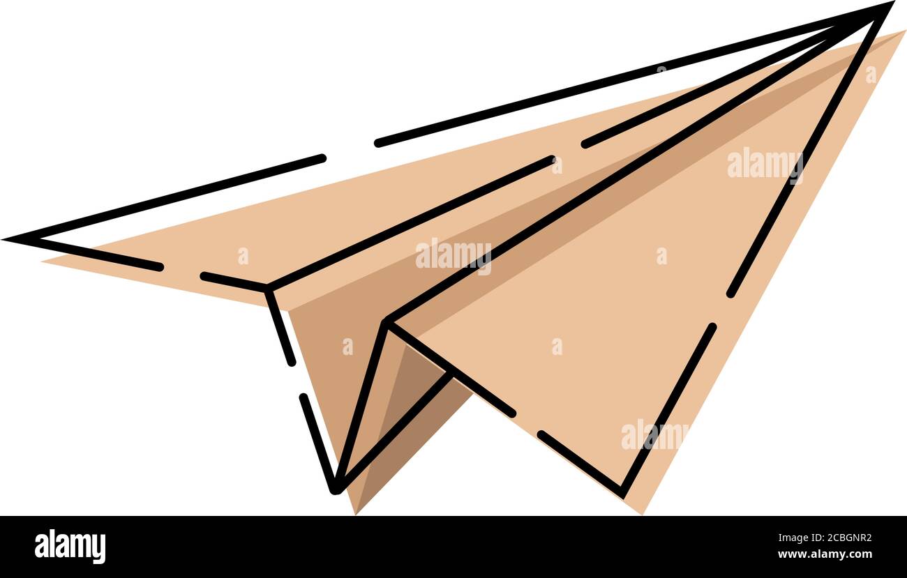 Isolated paper plane Stock Vector Image & Art - Alamy