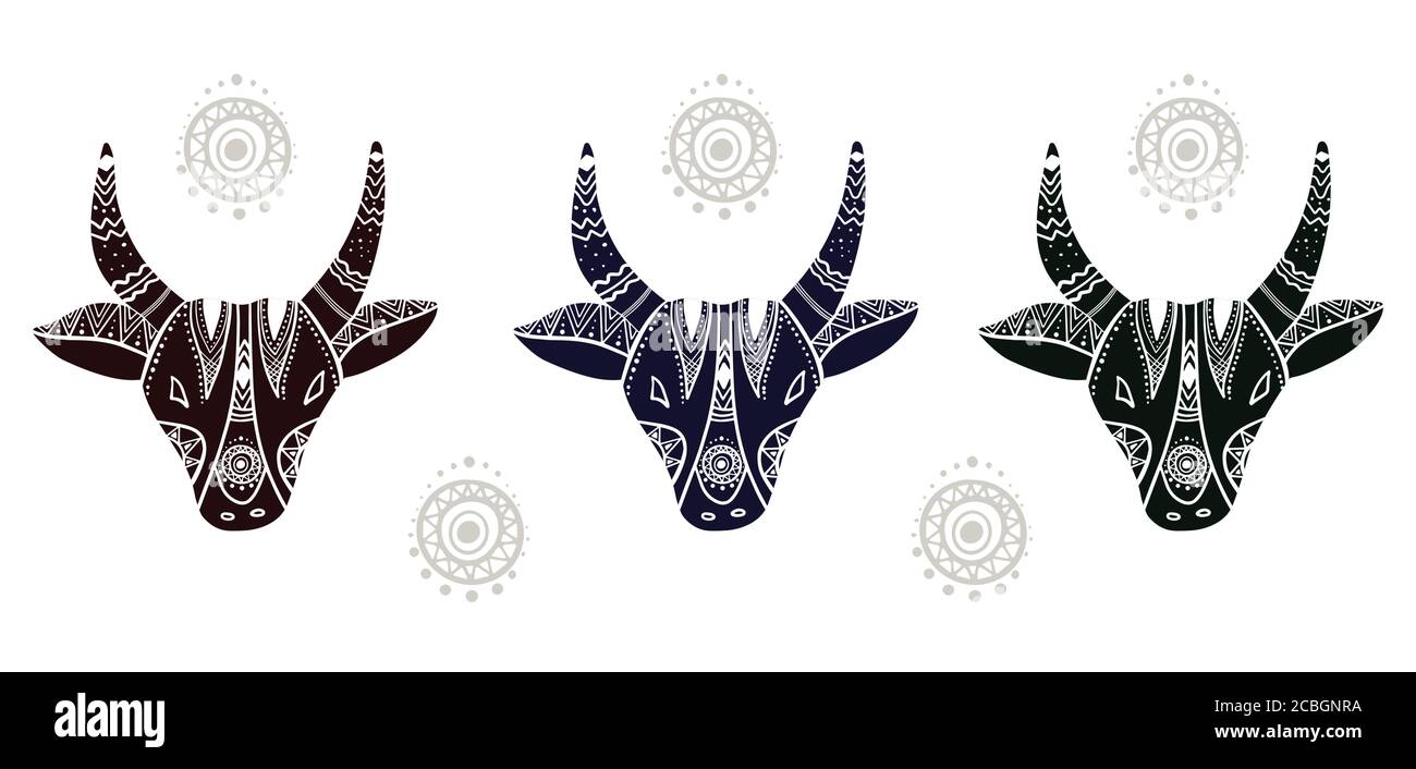 Chinese Zodiac. Chinese Animal astrological sign. Cow. Symbol of 2021 ...