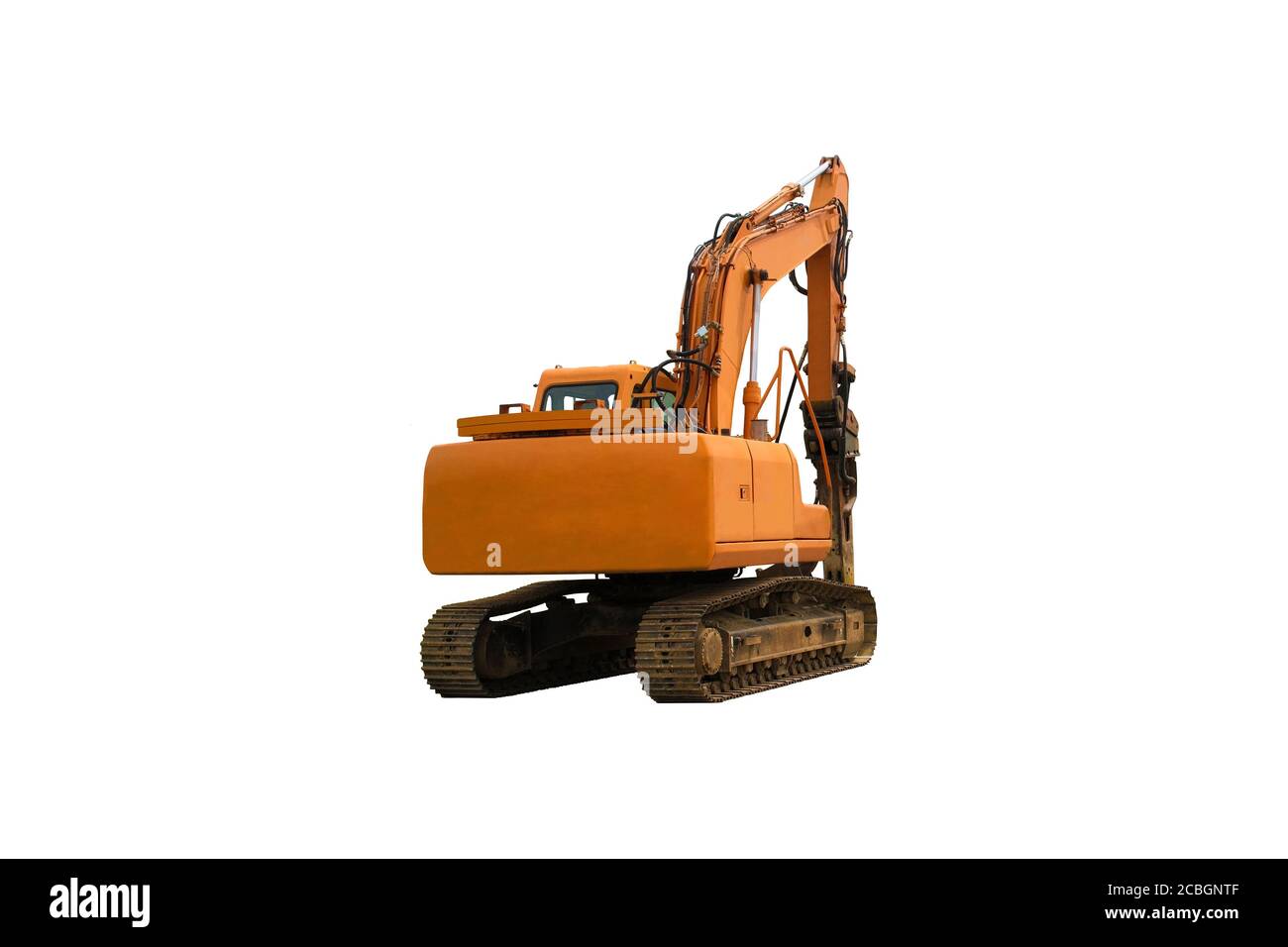 Side view excavator on construction hi-res stock photography and images ...