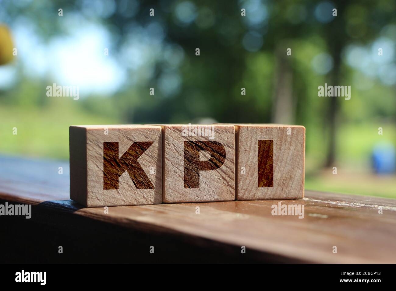 KPI Word Written In Wooden Blocks,Key Performance Indicator. Business ...