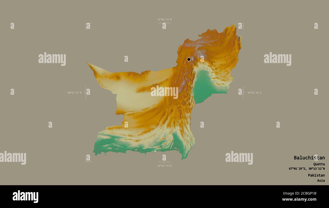 Baluchistan world map hi-res stock photography and images - Alamy