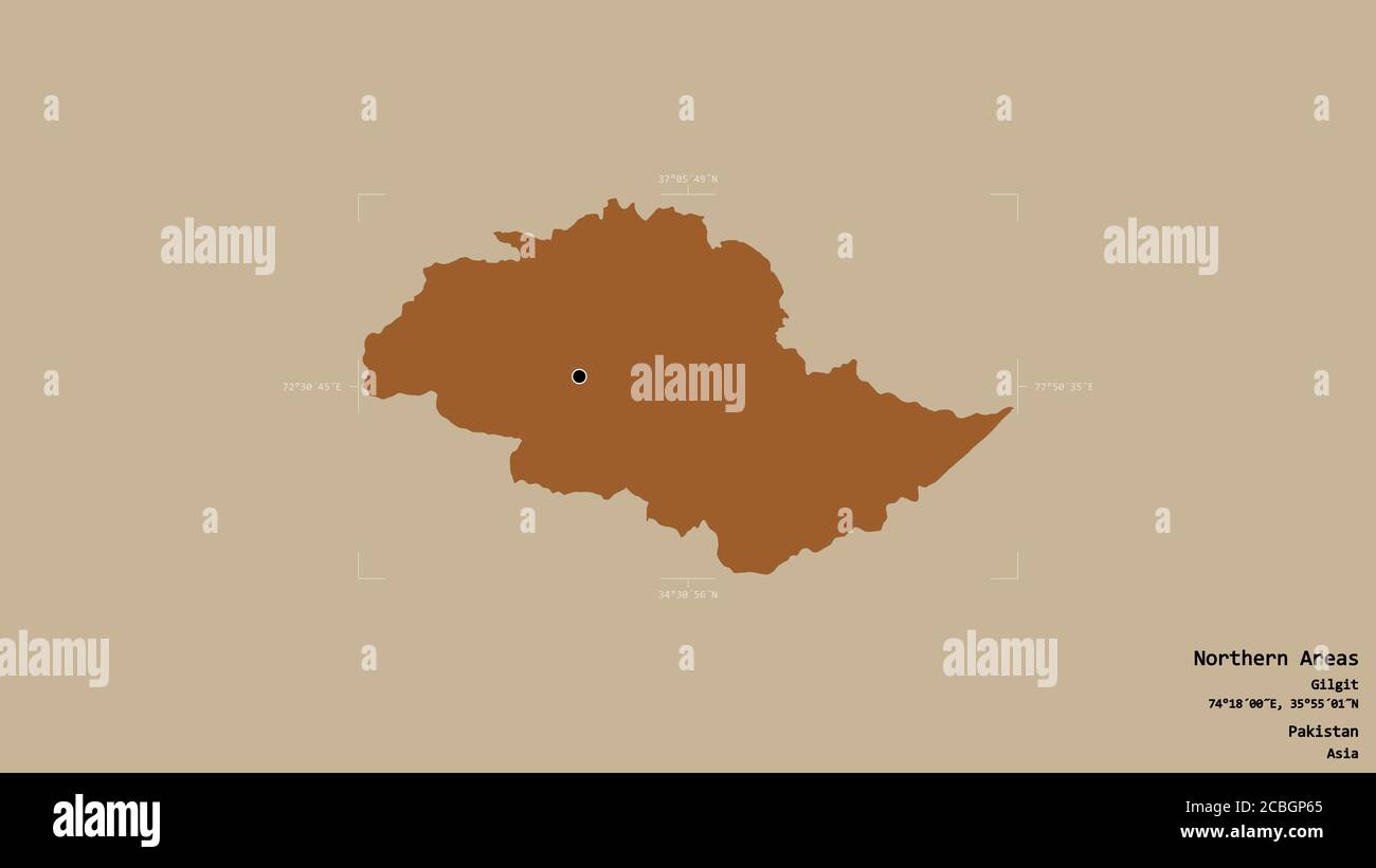 Area of Northern Areas, centrally administered area of Pakistan ...