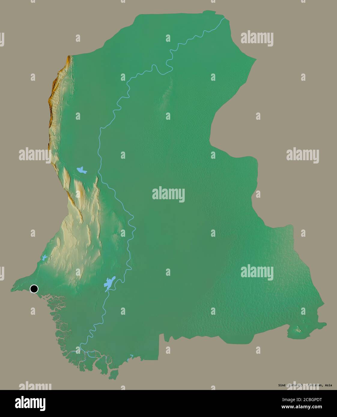 Sindh map hi-res stock photography and images - Alamy