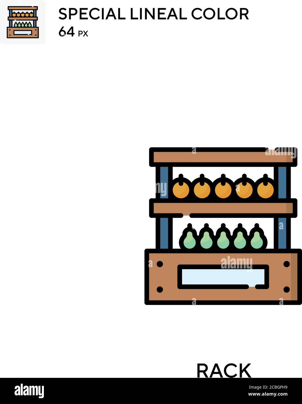 Rack special lineal color vector icon. Rack icons for your business ...
