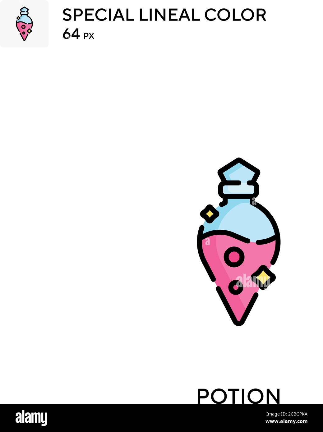 Potion special lineal color vector icon. Potion icons for your business ...