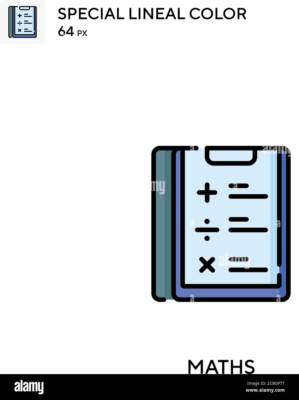 Maths special lineal color vector icon. Maths icons for your business ...