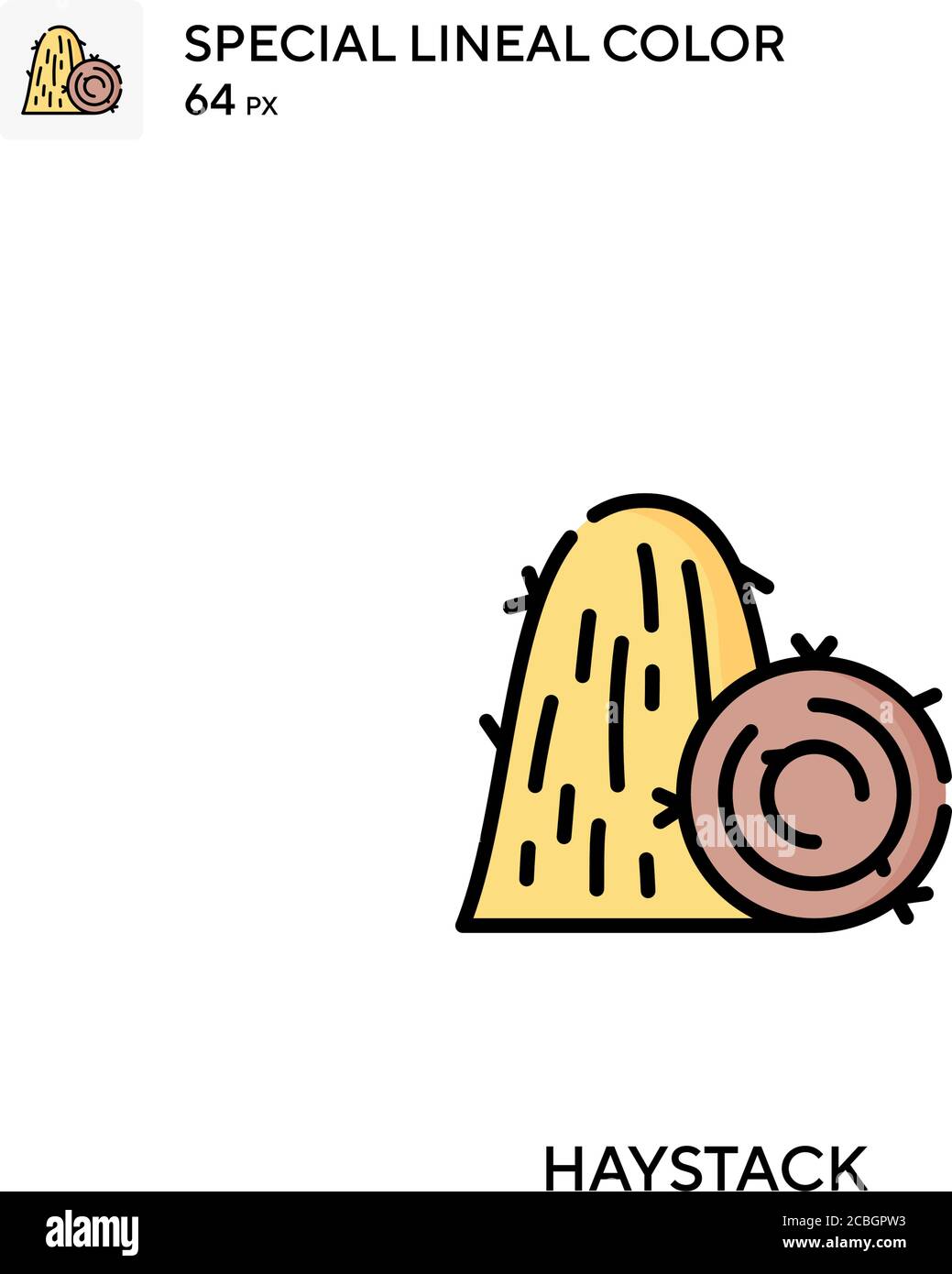 Haystacks straw agriculture agricultural farm field farming Cut Out ...