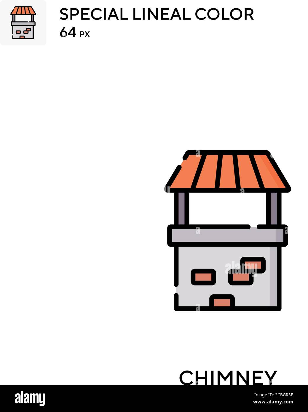 Chimney special lineal color vector icon. Chimney icons for your ...