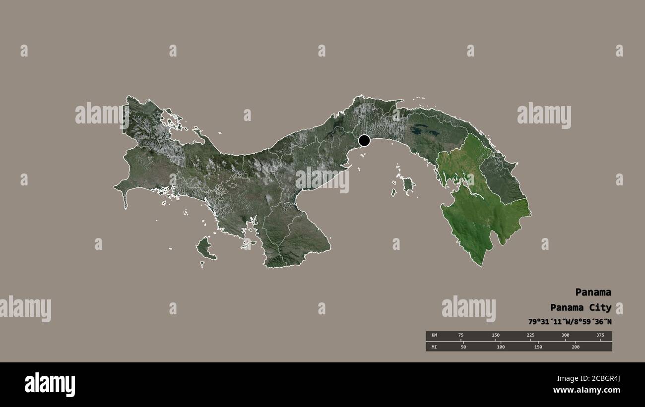 Darien panama map hi-res stock photography and images - Alamy