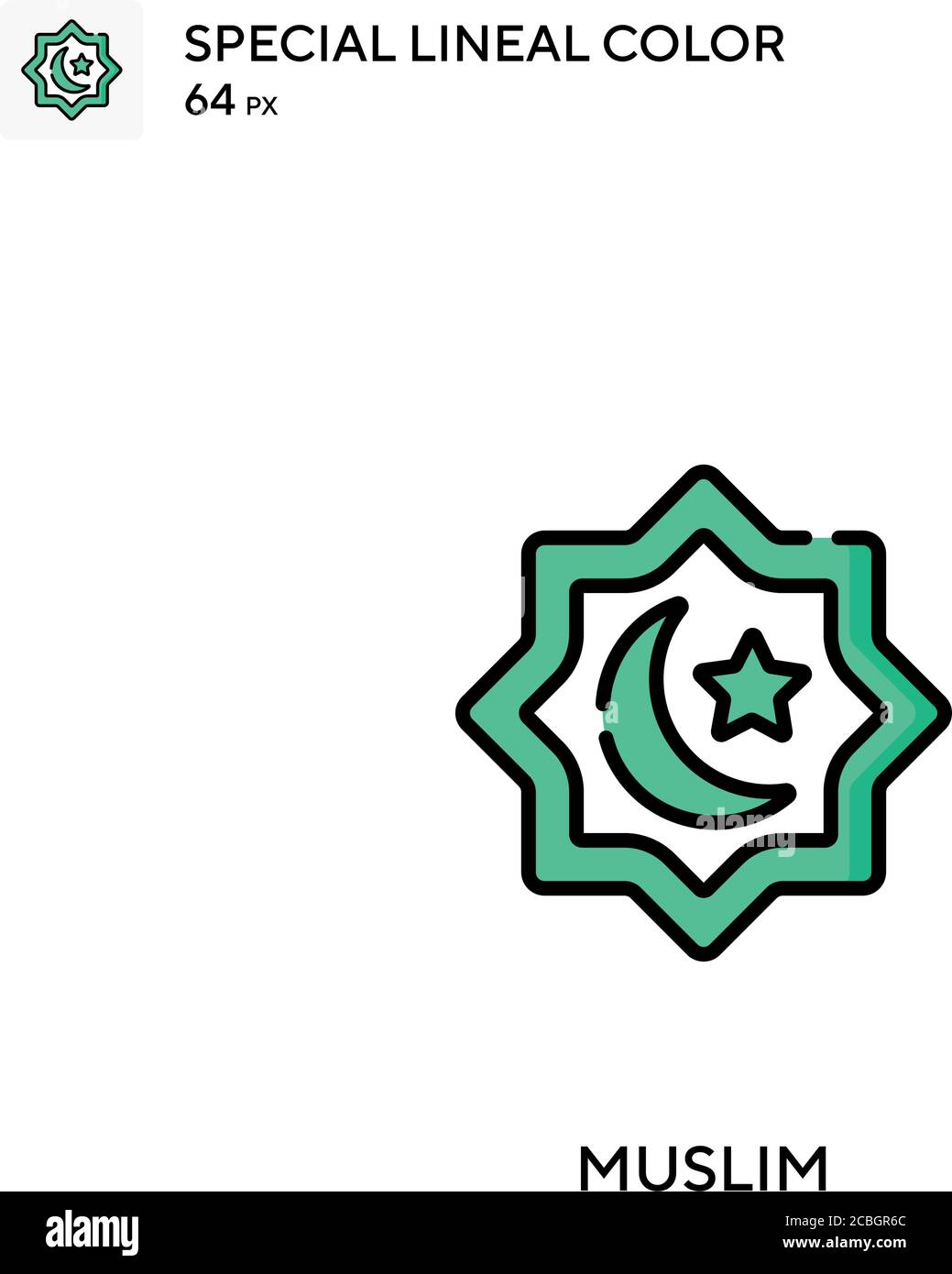 Muslim special lineal color vector icon. Muslim icons for your business ...