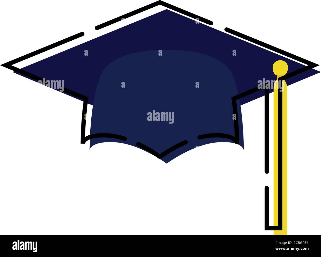 Isolated graduation cap icon Stock Vector Image & Art - Alamy