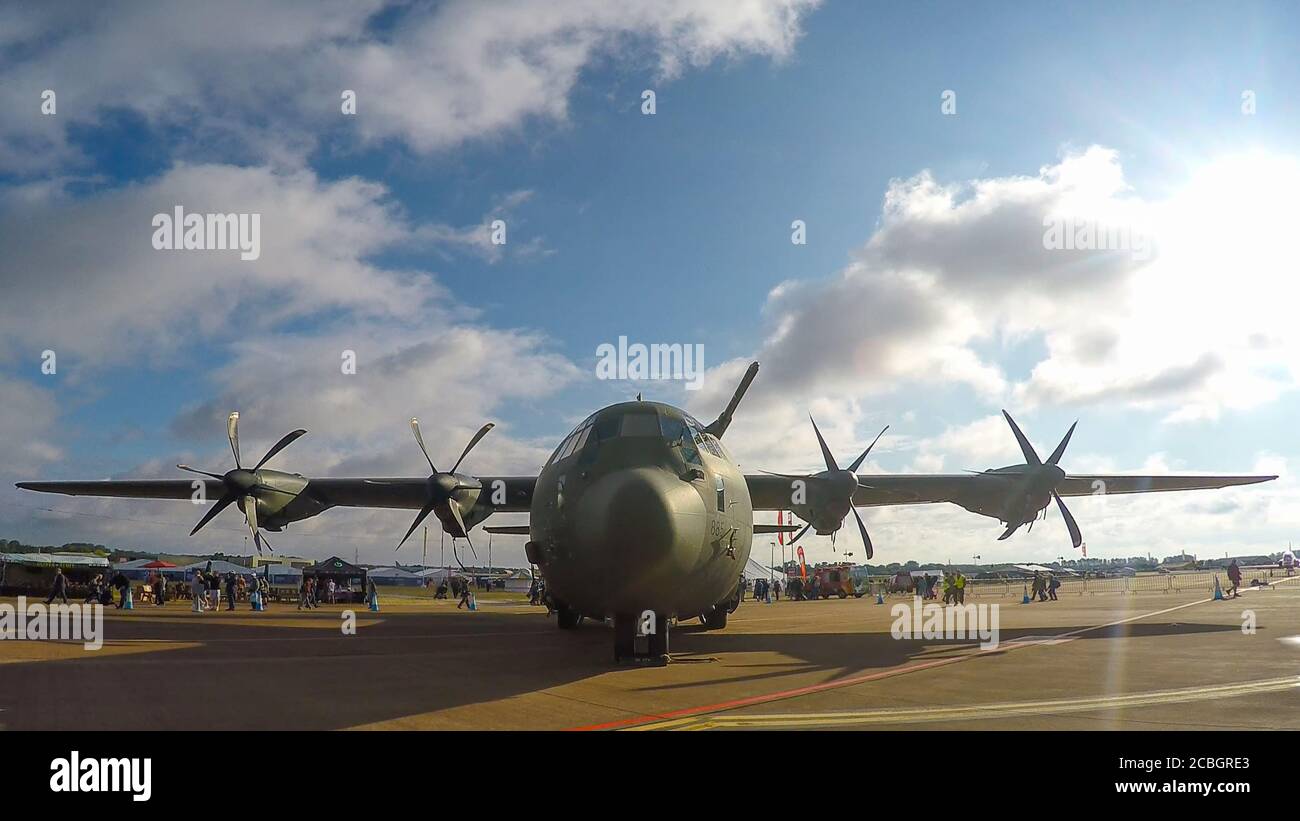 A Lockhead Martin C-130 Hercules transport aircraft Stock Photo - Alamy