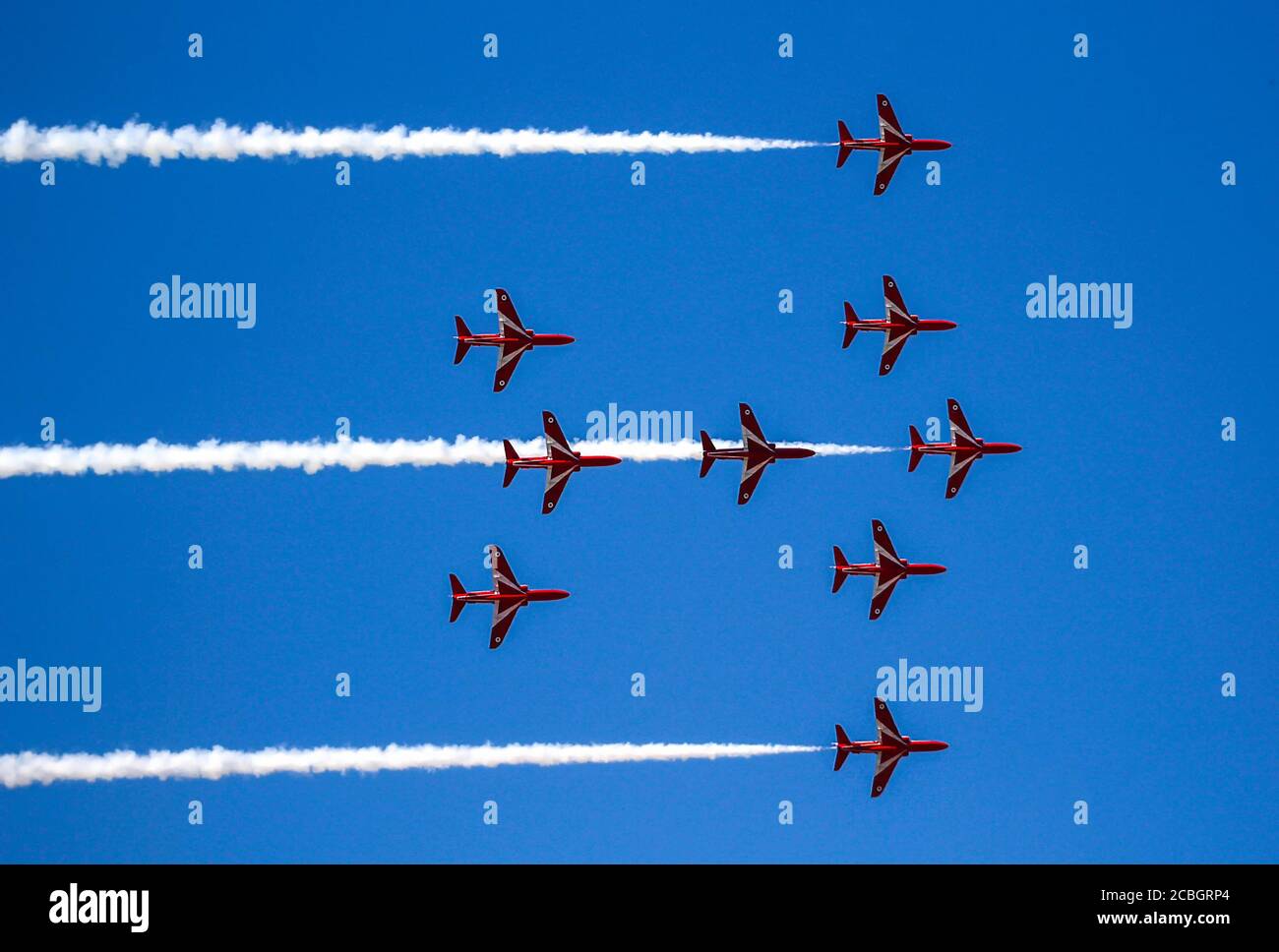 The Red Arrows Royal Air Force Aerobatic Team Stock Photo - Alamy