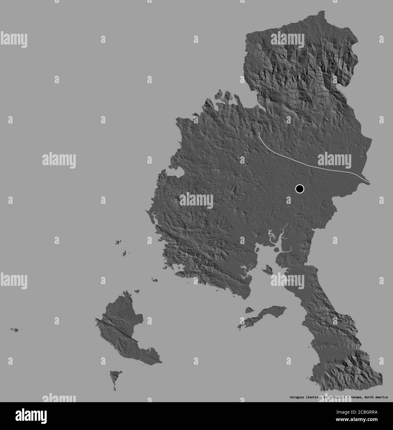 Veraguas map hi-res stock photography and images - Alamy
