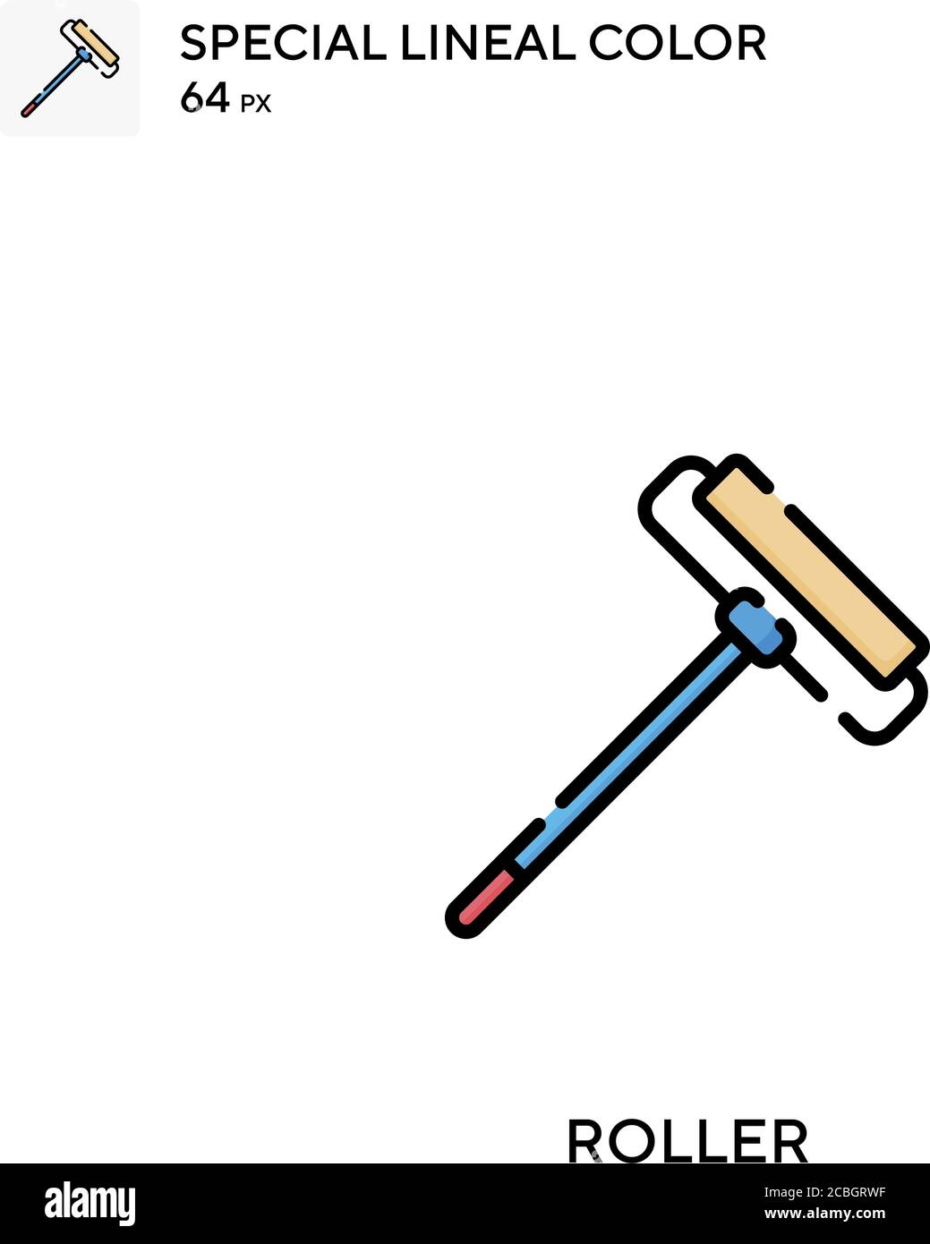 Roller special lineal color vector icon. Roller icons for your business ...