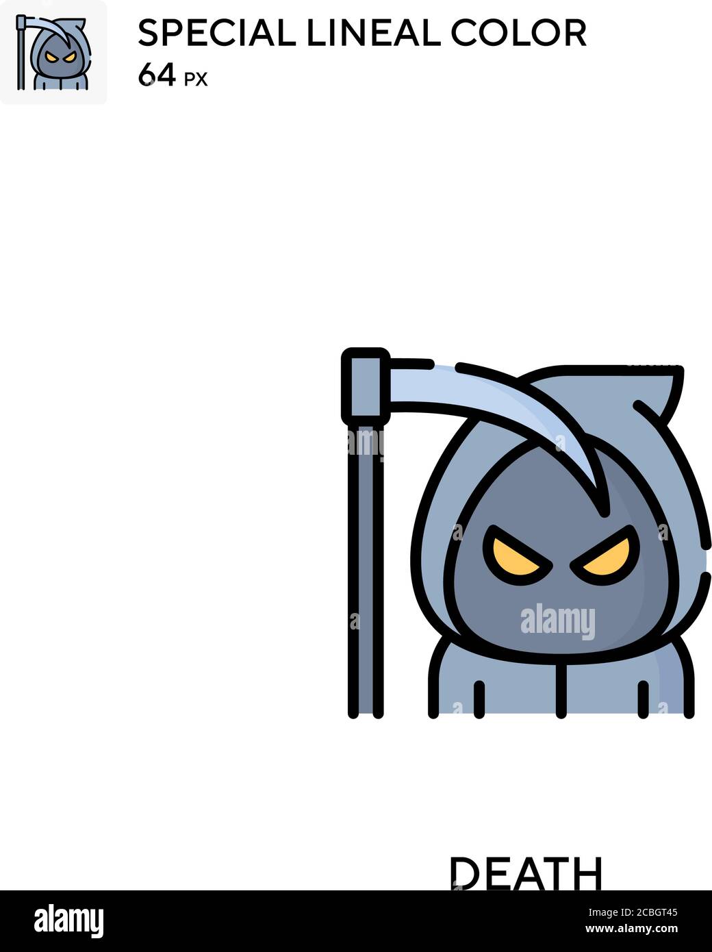 Death special lineal color vector icon. Death icons for your business ...