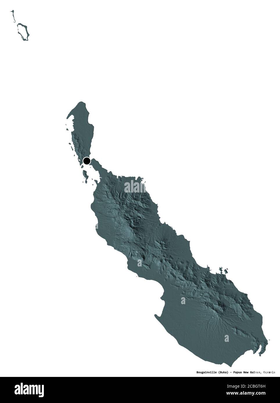 Bougainville north solomon islands map hi-res stock photography and ...