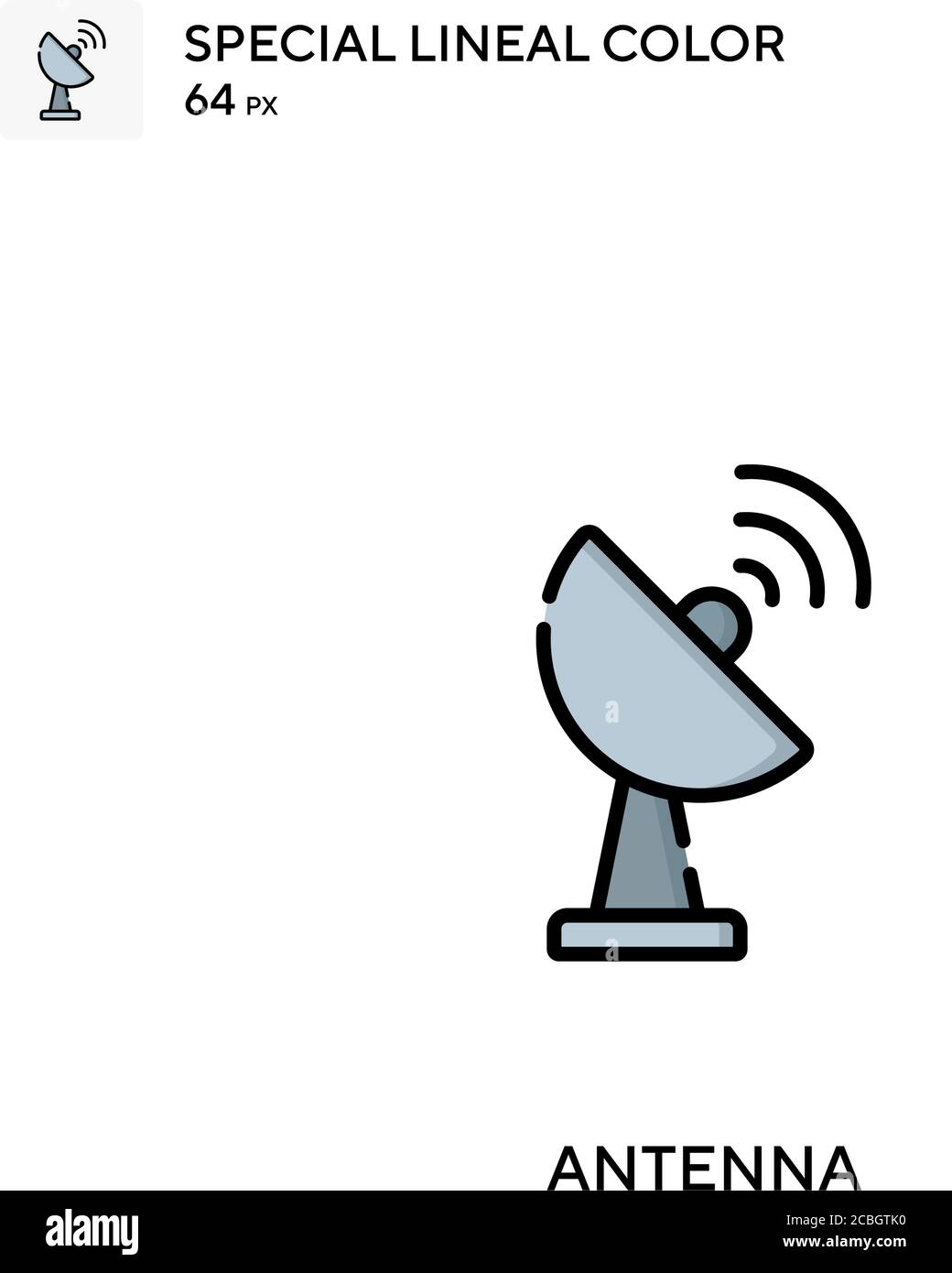 Antenna special lineal color vector icon. Antenna icons for your ...