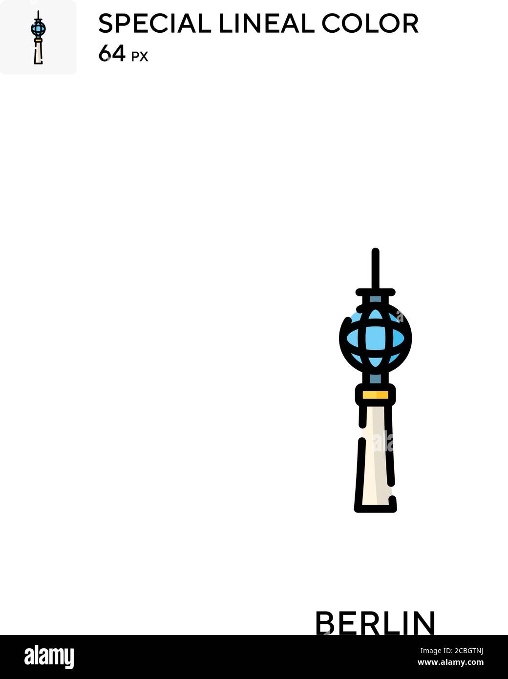 Berlin special lineal color vector icon. Berlin icons for your business ...