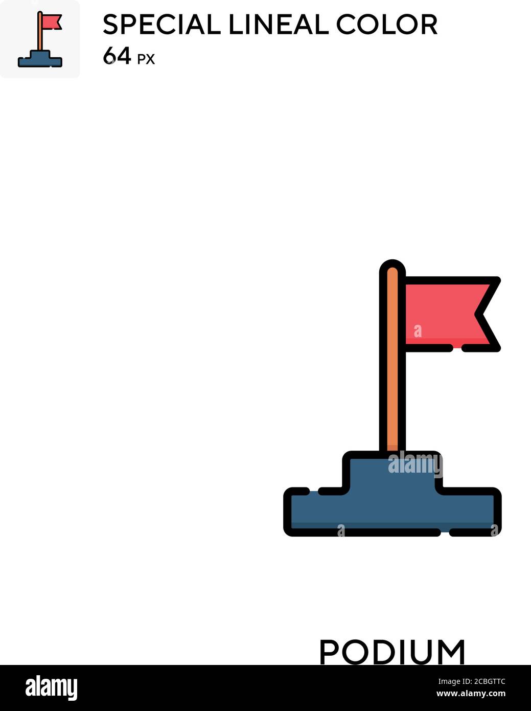 Podium special lineal color vector icon. Podium icons for your business ...