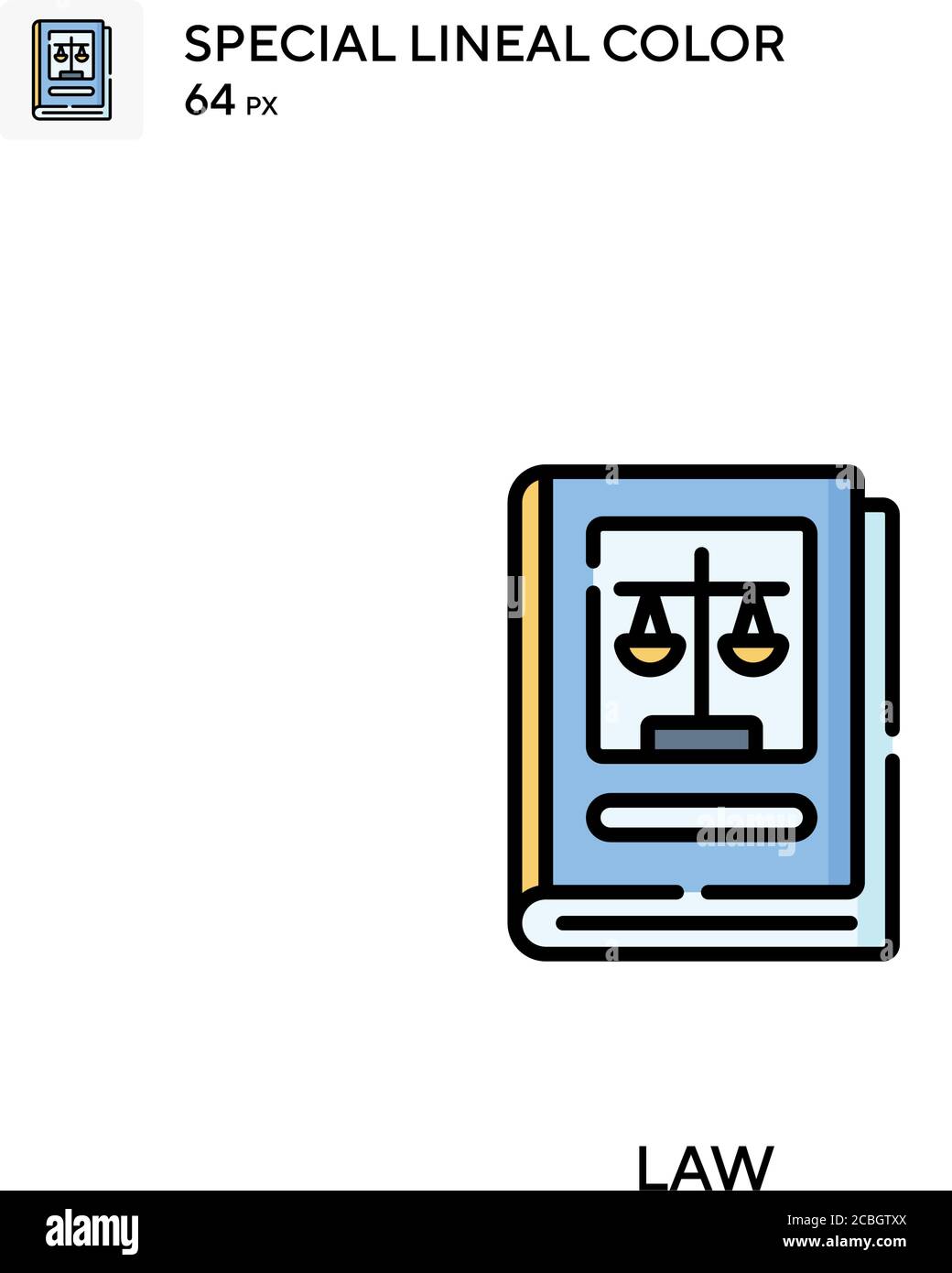 Law special lineal color vector icon. Law icons for your business ...