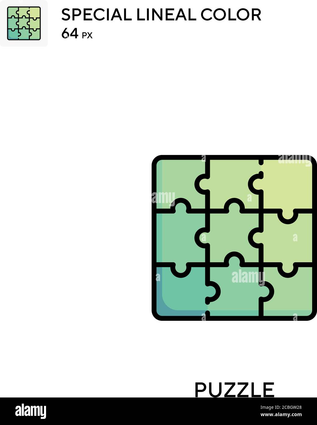 Puzzle special lineal color vector icon. Puzzle icons for your business ...