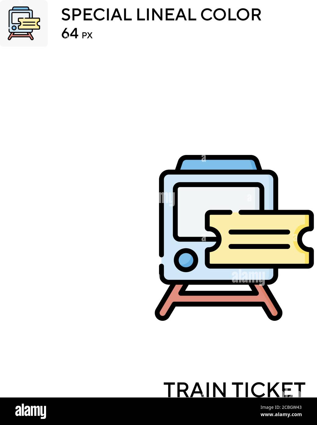 Old railway ticket Stock Vector Images - Alamy