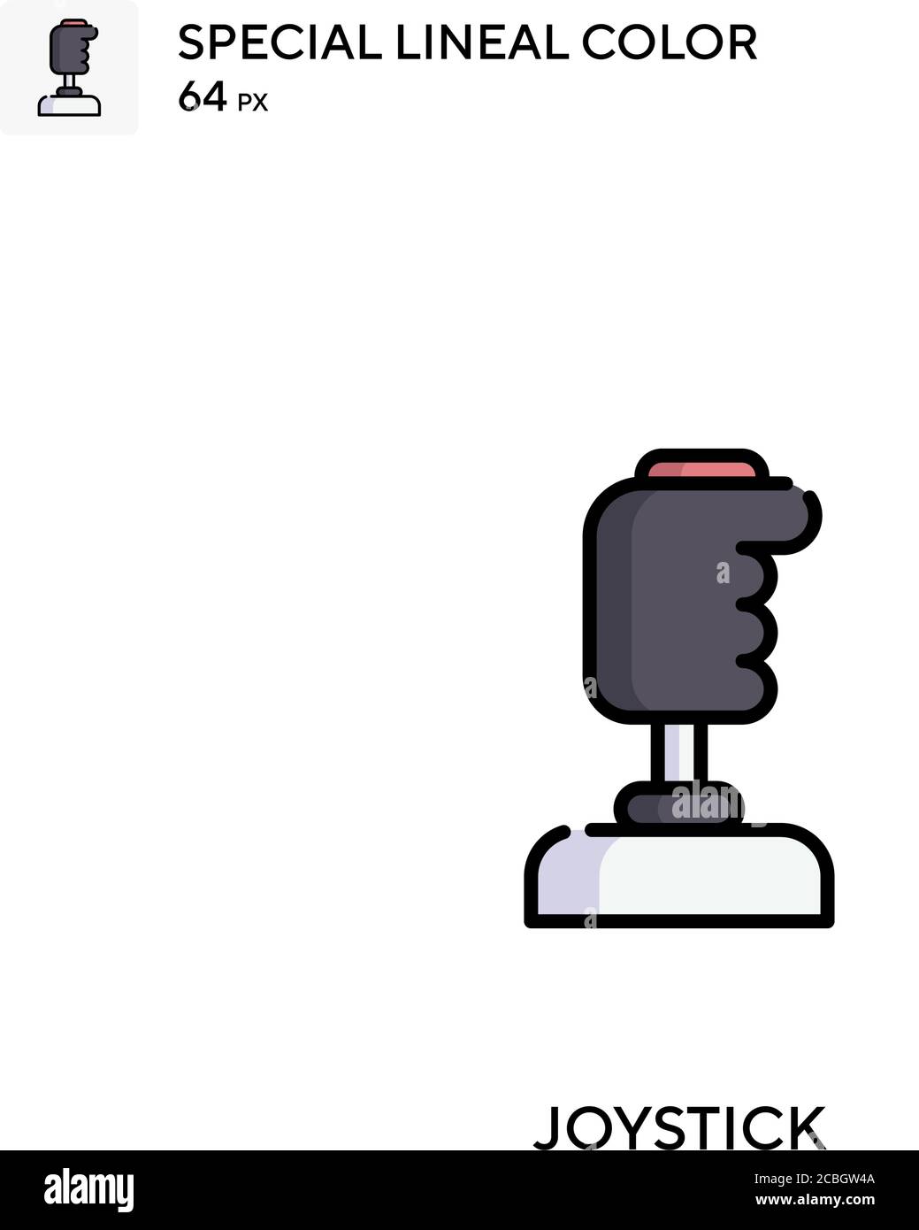Joystick special lineal color vector icon. Joystick icons for your ...