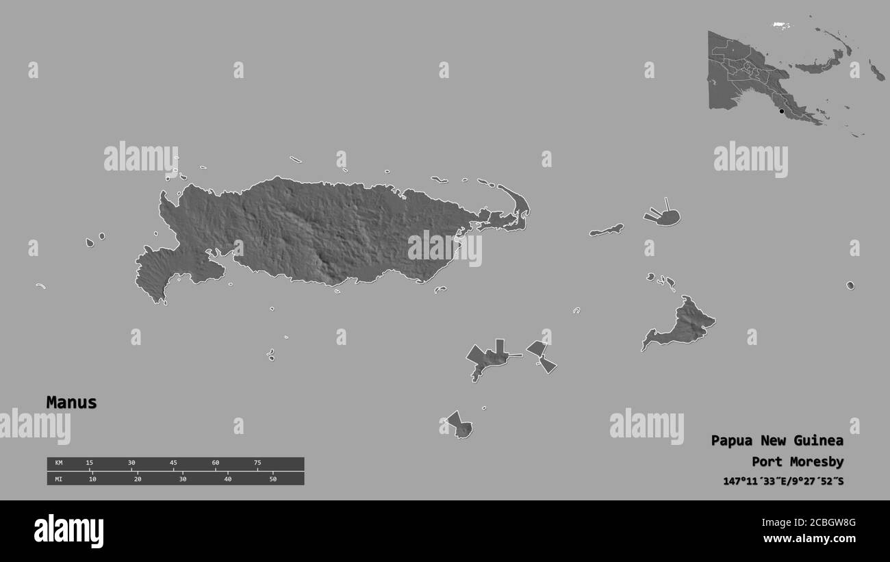 Papua new guinea map manus Black and White Stock Photos & Images - Alamy
