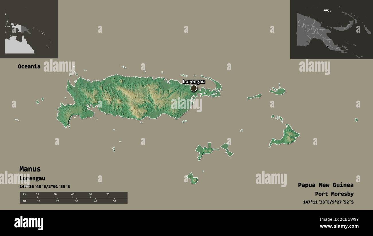 Papua new guinea map manus hi-res stock photography and images - Alamy