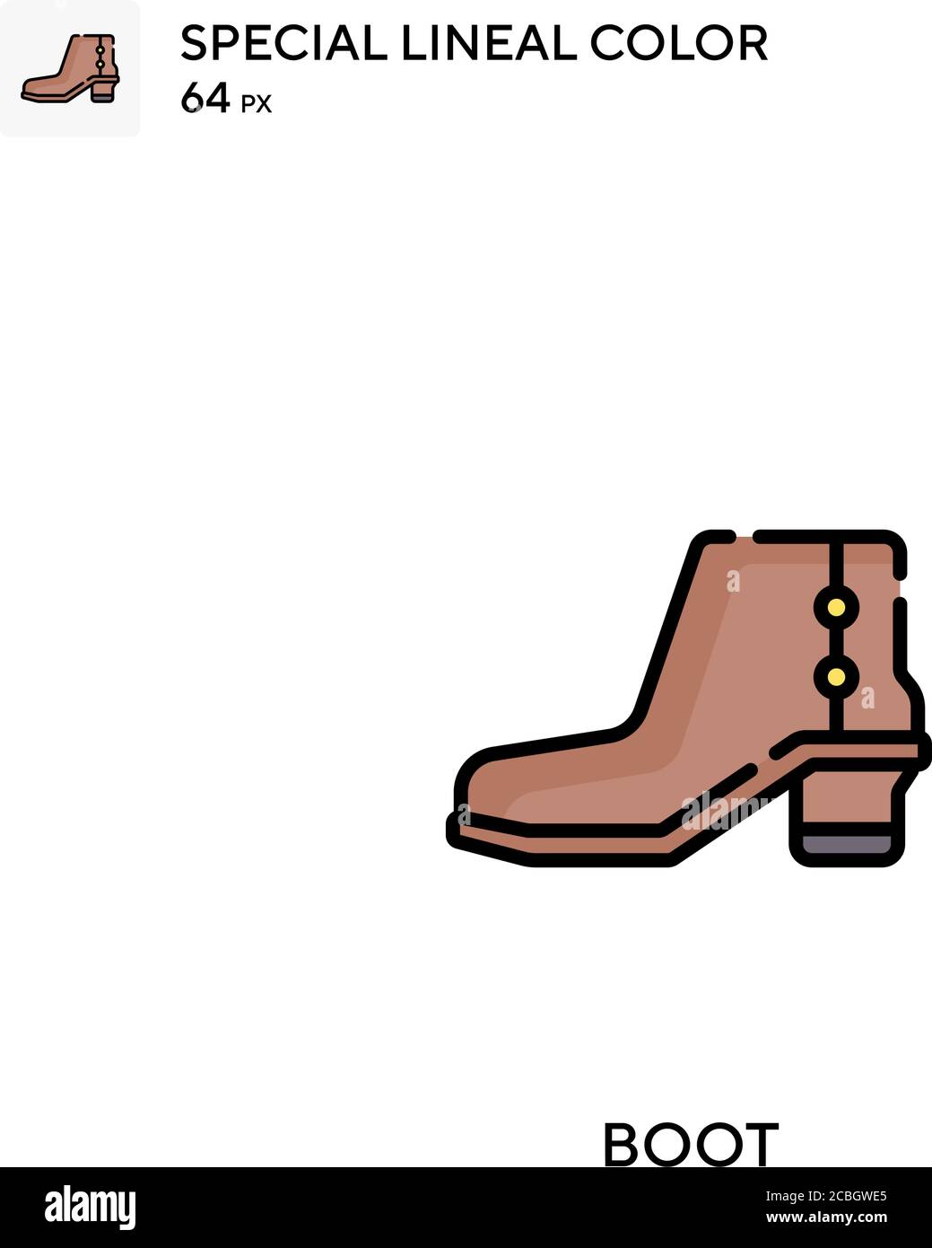 Boot special lineal color vector icon. Boot icons for your business ...