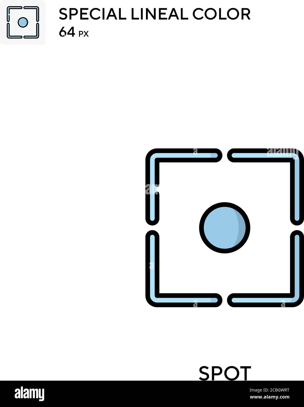 Spot special lineal color vector icon. Spot icons for your business ...