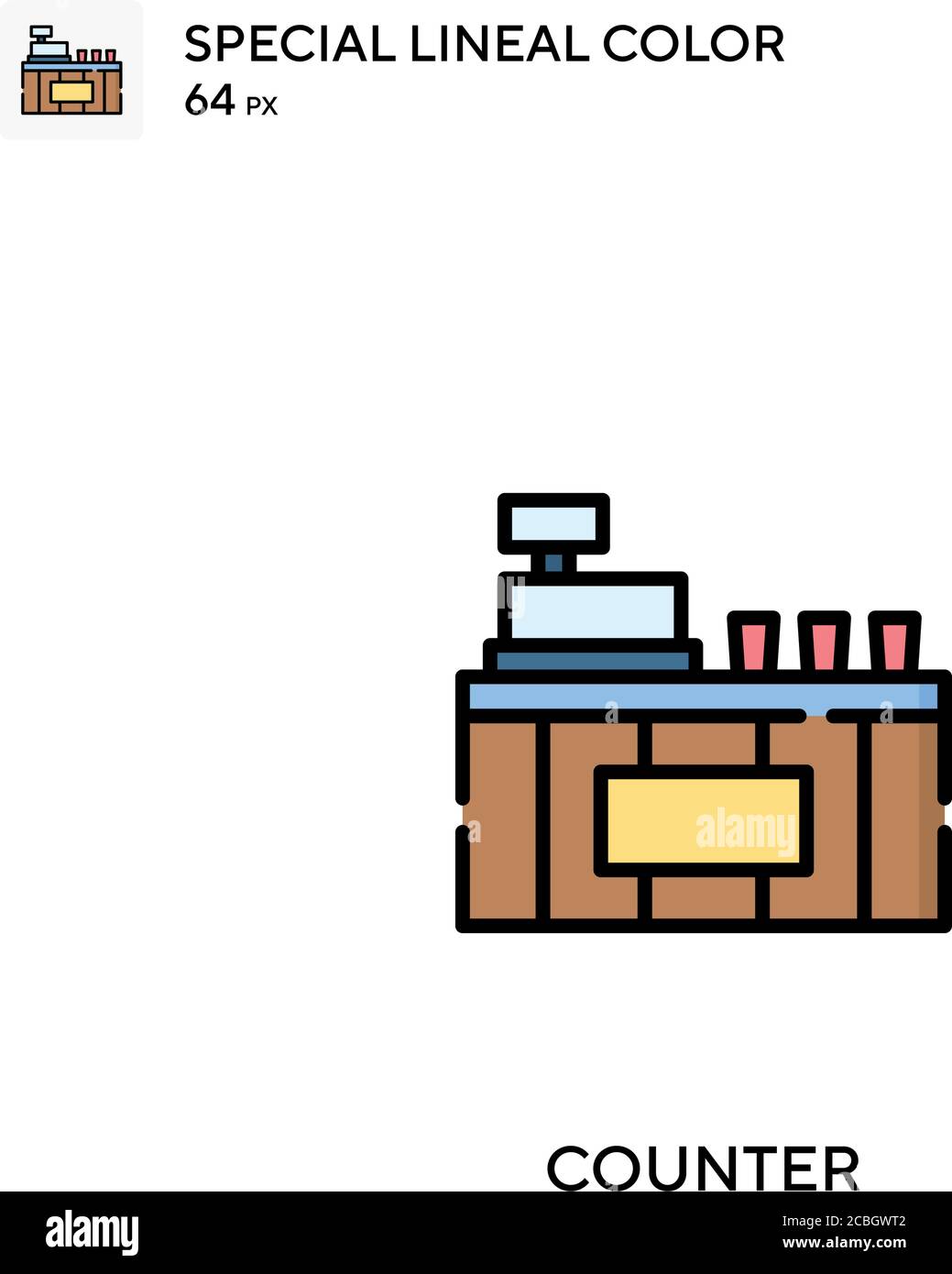 Counter special lineal color vector icon. Counter icons for your ...