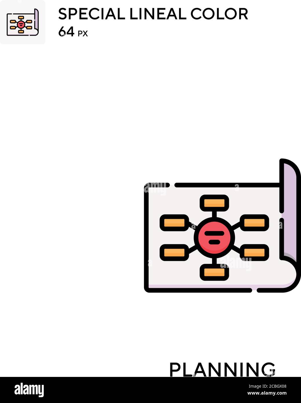 Planning special lineal color vector icon. Planning icons for your ...