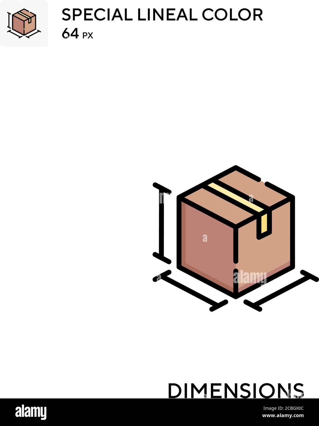 Dimensions special lineal color vector icon. Dimensions icons for your ...
