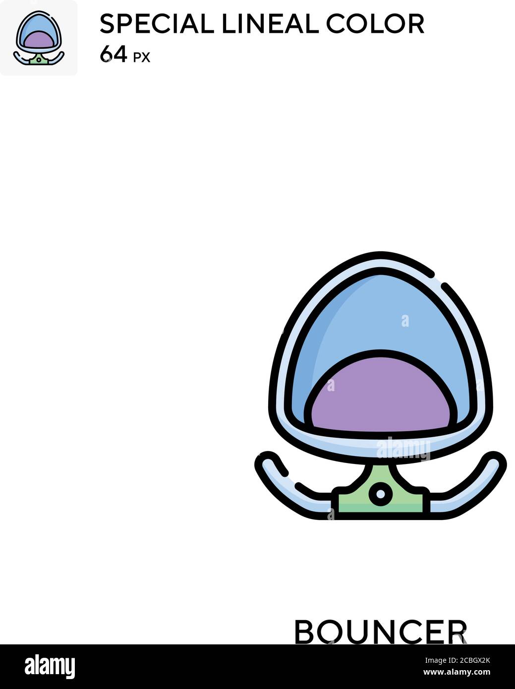Bouncer special lineal color vector icon. Bouncer icons for your ...