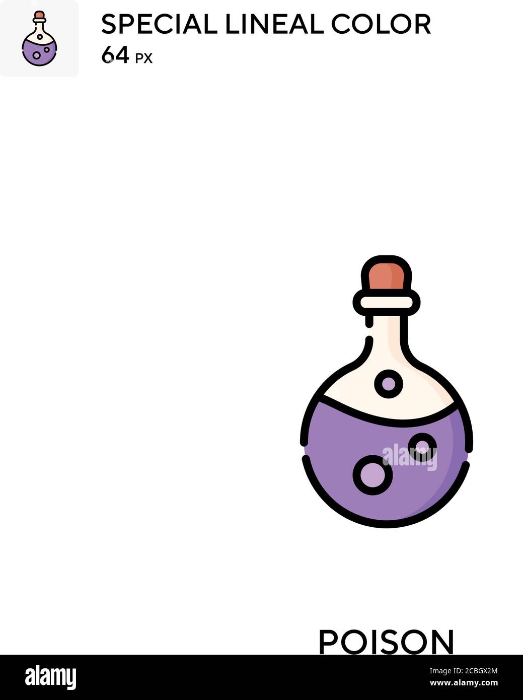 Poison special lineal color vector icon. Poison icons for your business ...