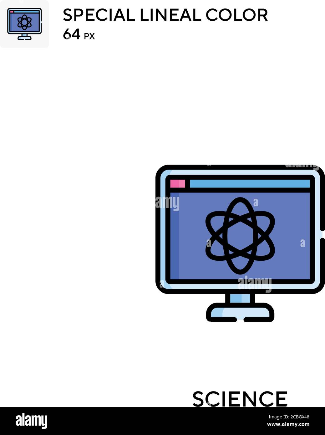 Science special lineal color vector icon. Science icons for your ...