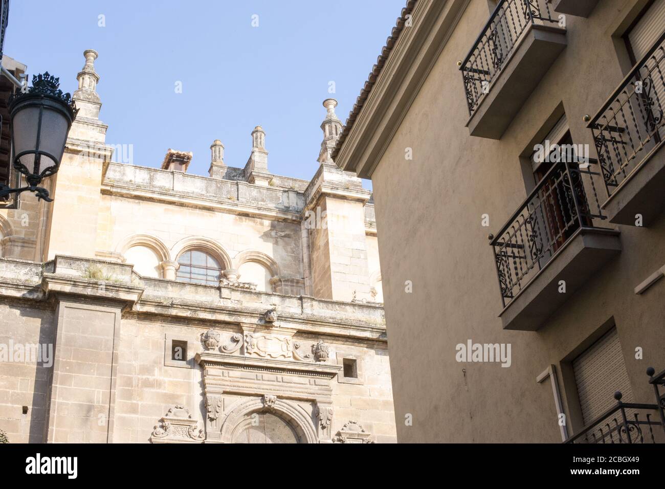 Architecture historical buildings in Granada Spain summer evening Stock ...