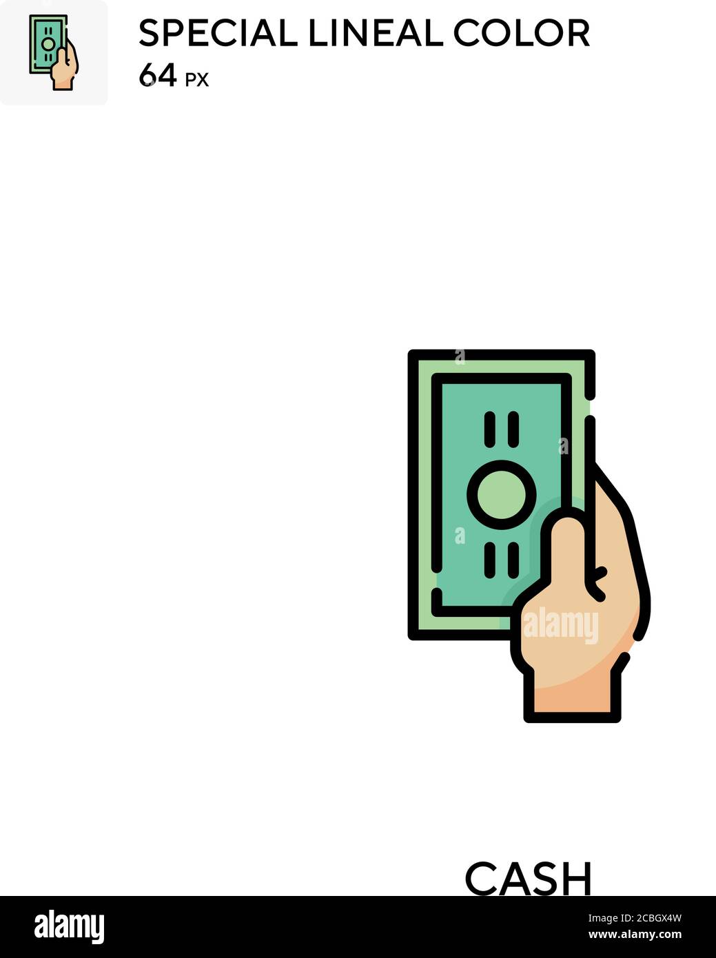 Cash special lineal color vector icon. Cash icons for your business ...
