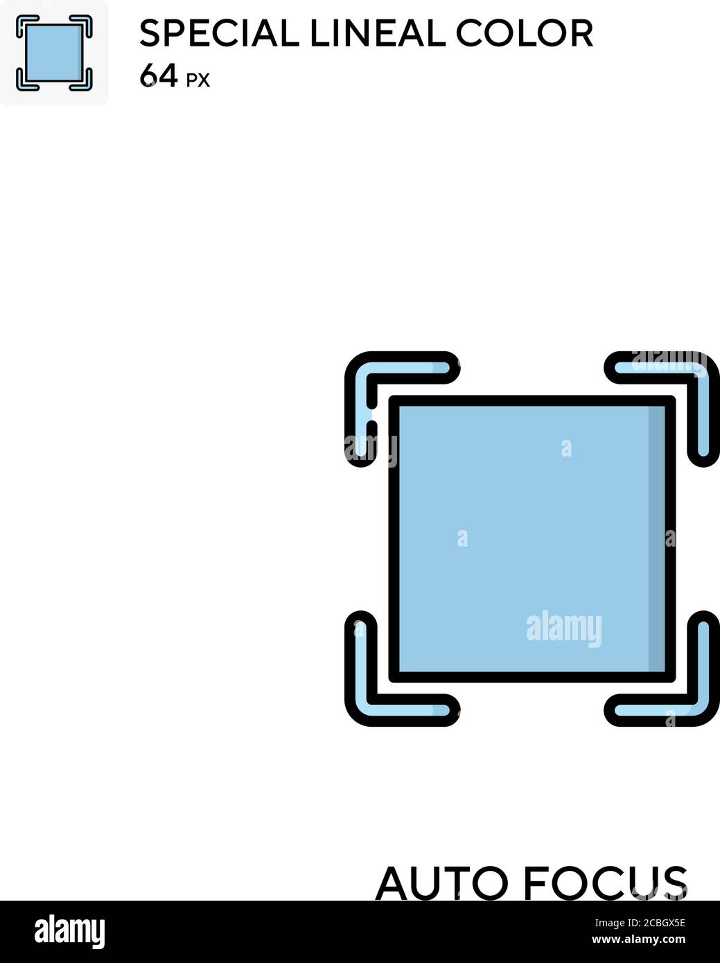Auto focus special lineal color vector icon. Auto focus icons for your ...