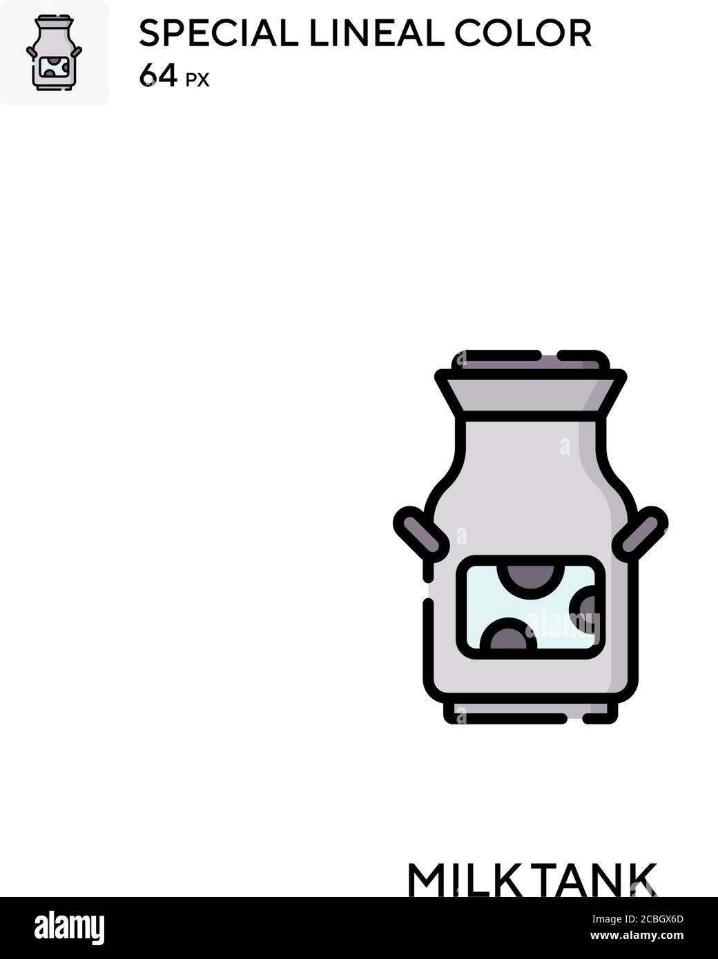 Milk tank special lineal color vector icon. Milk tank icons for your ...