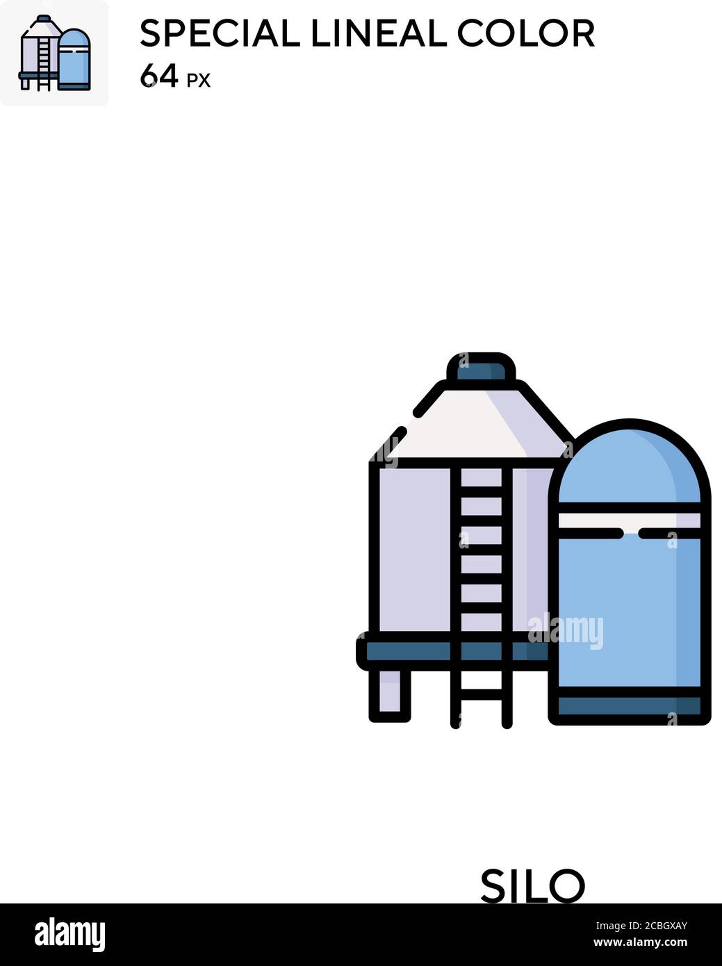 Silo special lineal color vector icon. Silo icons for your business ...
