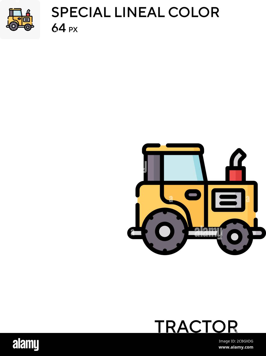 Tractor special lineal color vector icon. Tractor icons for your ...
