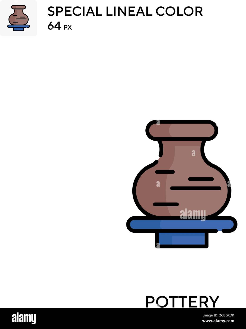 Pottery special lineal color vector icon. Pottery icons for your business project Stock Vector ...