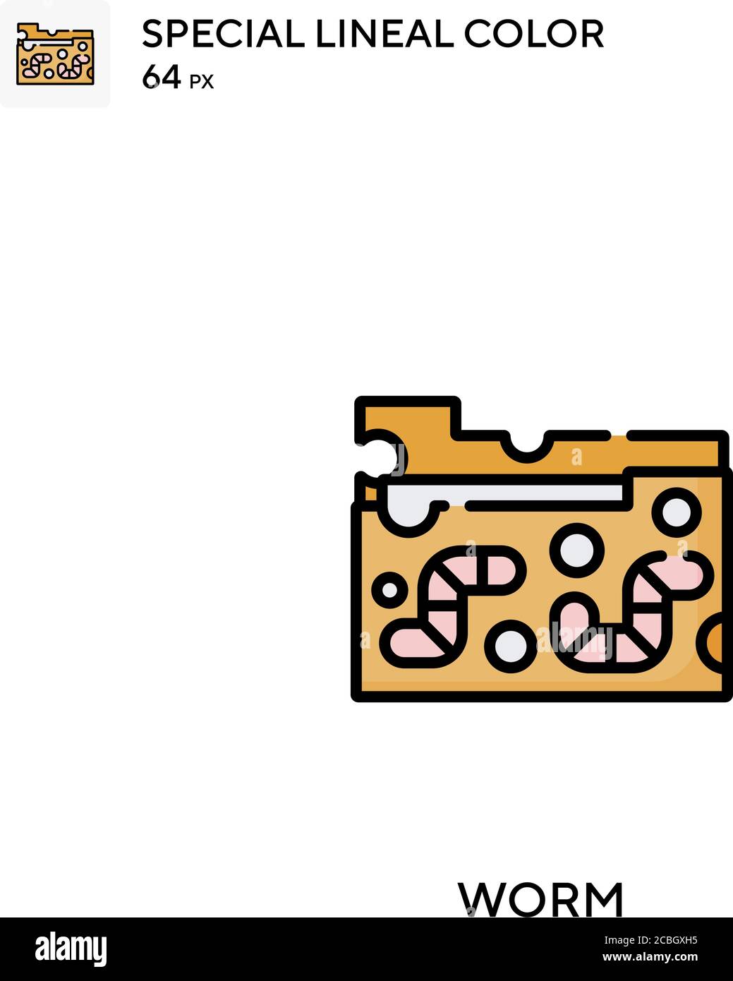 Worm special lineal color vector icon. Worm icons for your business project Stock Vector Image ...
