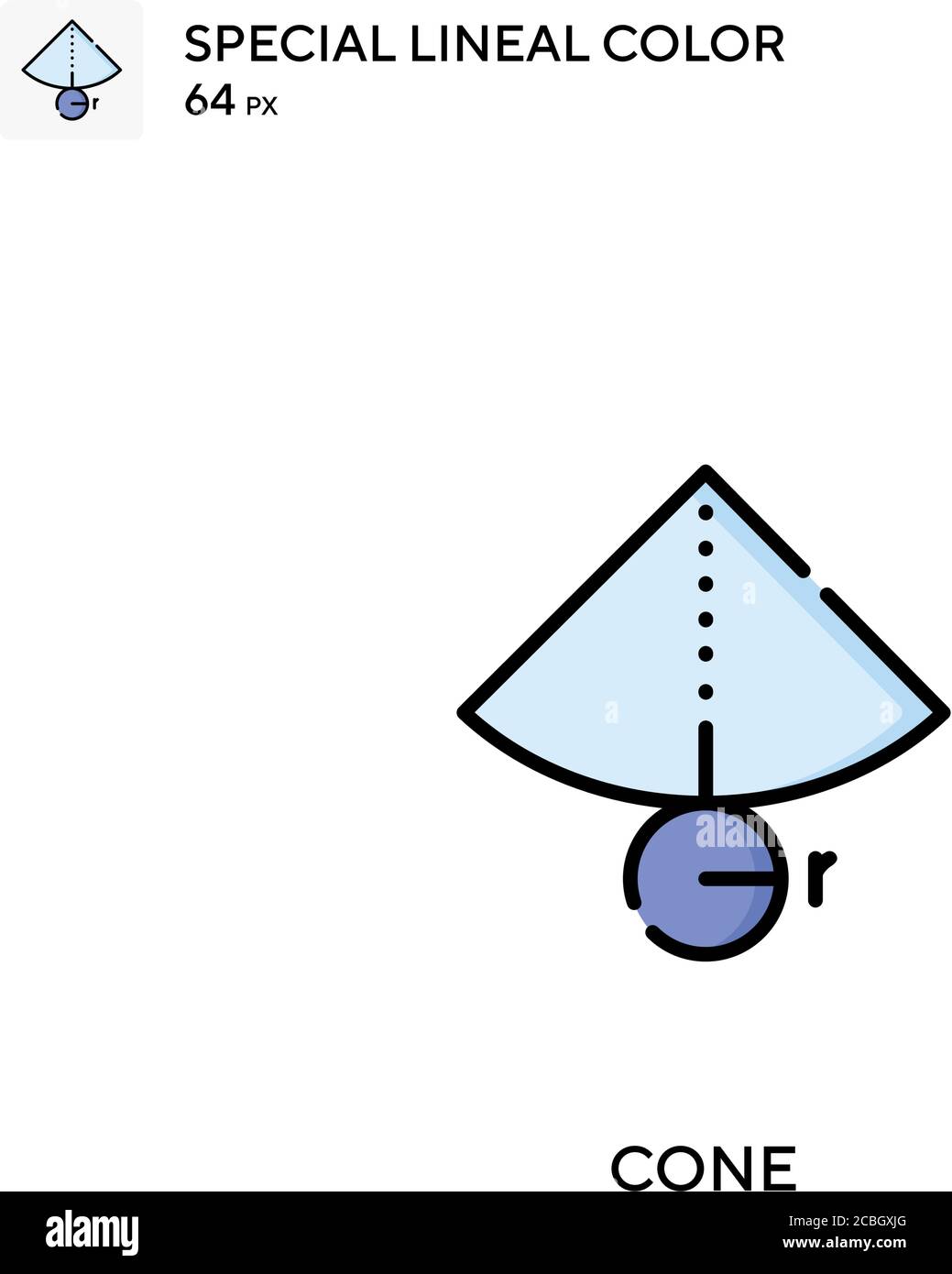 Cone special lineal color vector icon. Cone icons for your business ...