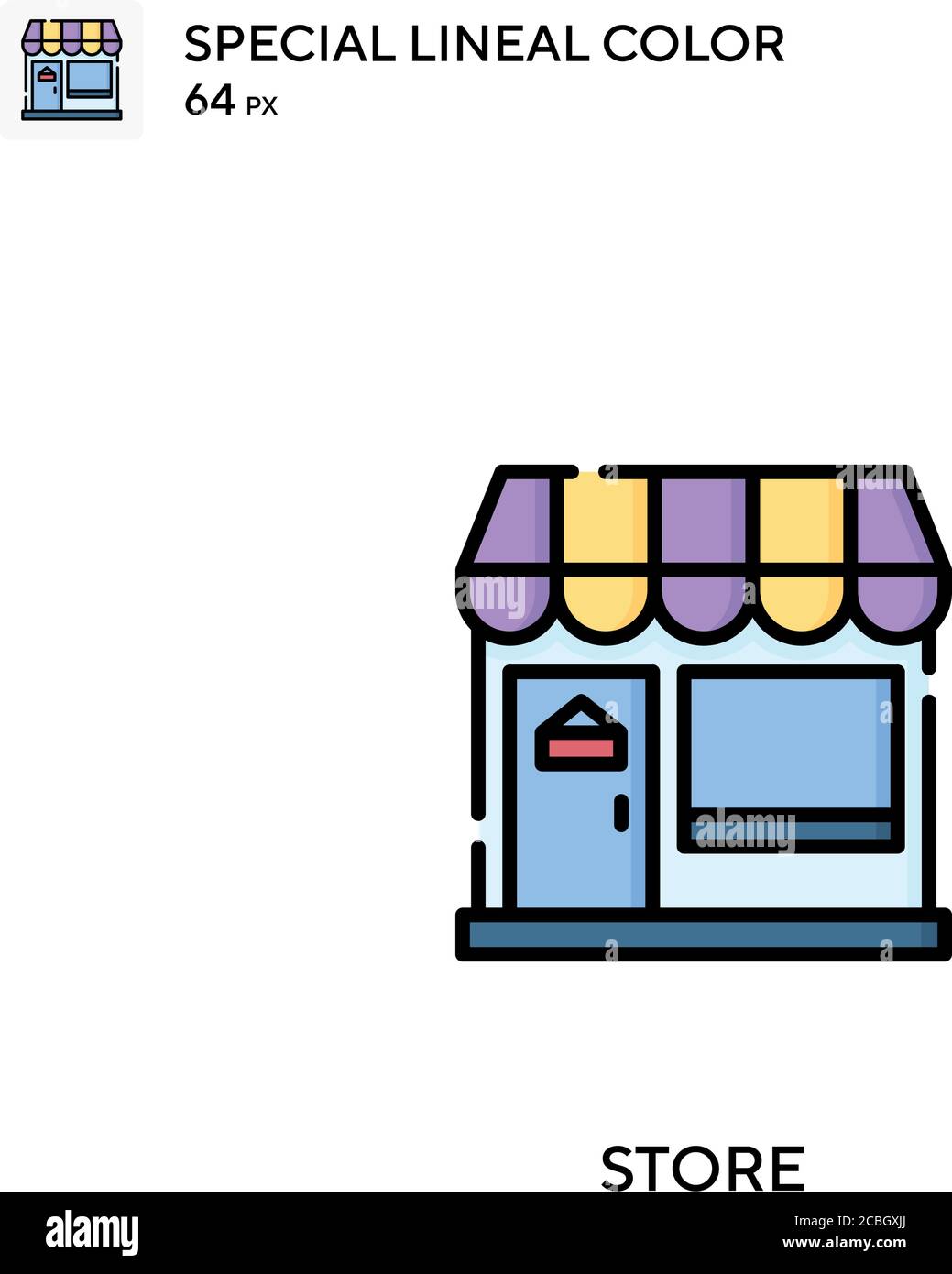 Store special lineal color vector icon. Store icons for your business ...